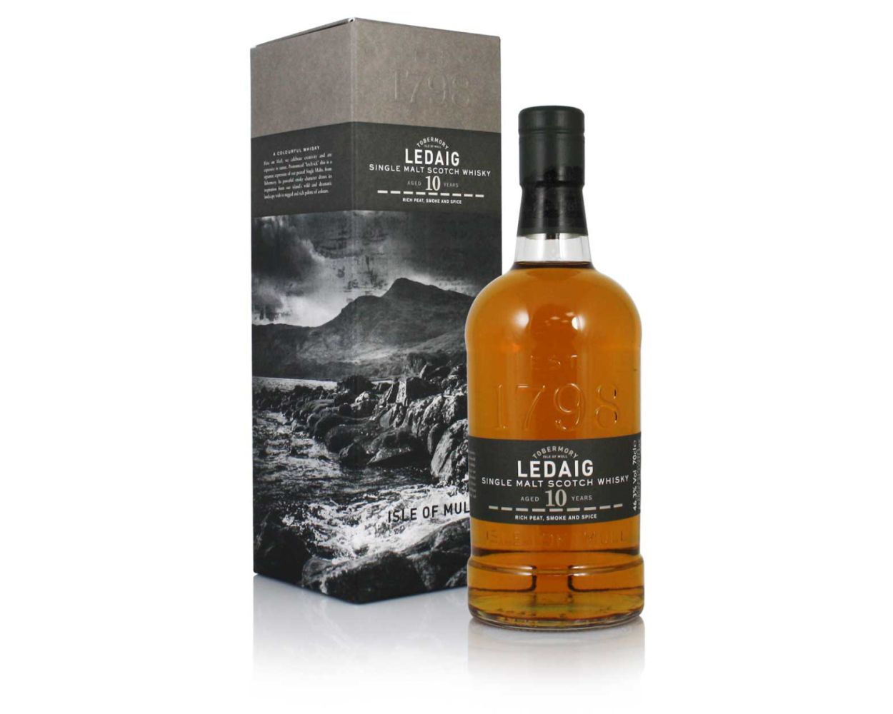 Ledaig 10 Year Old Single Malt Island Whisky from Tobermory
