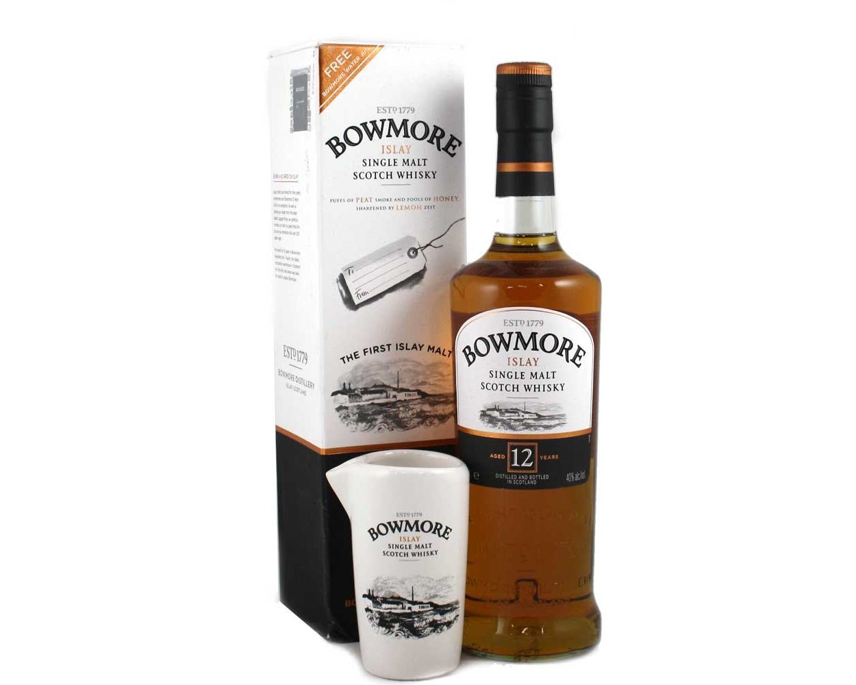 Bowmore 12 Year Old and Water Jug Gift Pack